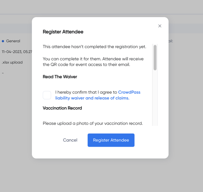 How to Register an Attendee for Your Event